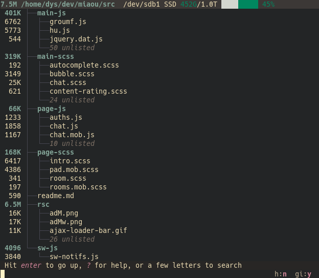 broot 强大的命令行文件浏览器 - 元贞 - 博客园