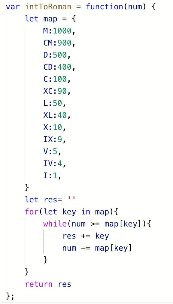 leetcode 12 整数转罗马数字 integer-to-roman【ct】 - hh9515 - 博客园