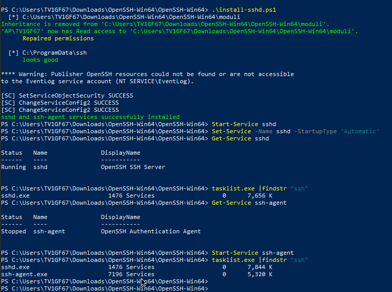 linux ssh 方式登录windows 服务器 和 从windwos ssh方式免密登录到linux - fuhaizi - 博客园