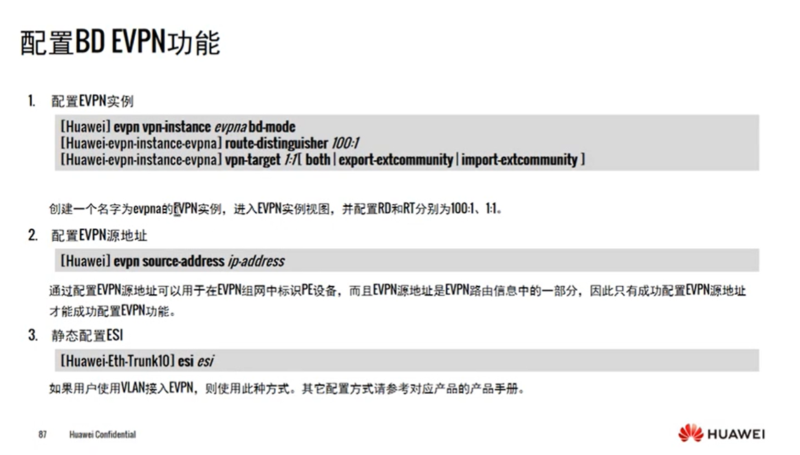 EVPN配置 - 401335990 - 博客园