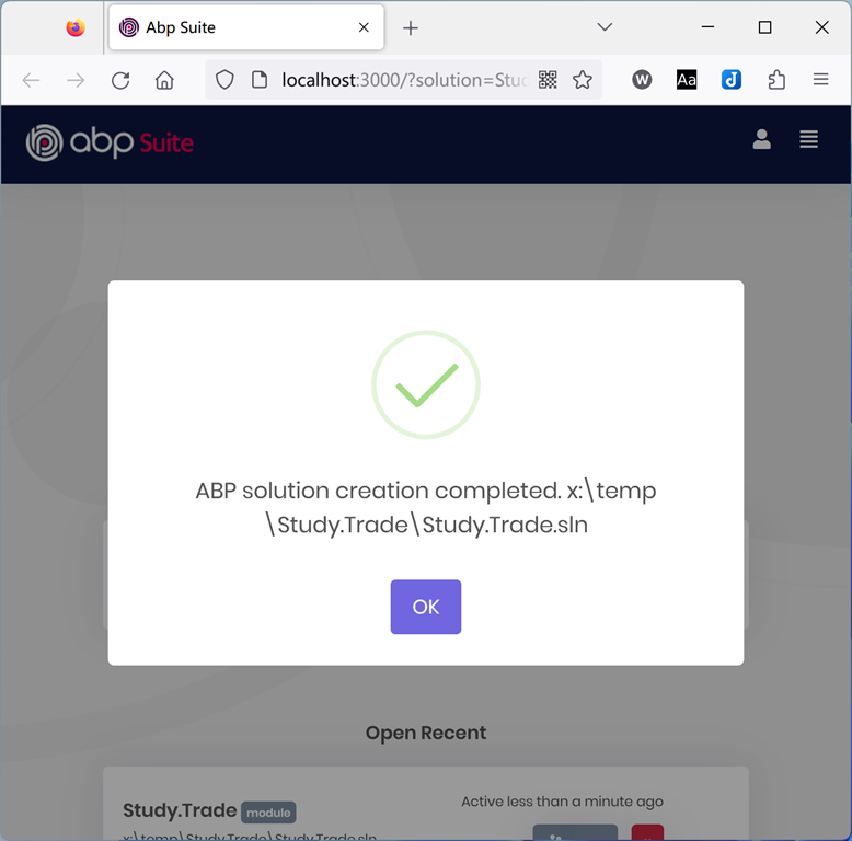 ABP Suite创建新项目 - 终南山人 - 博客园