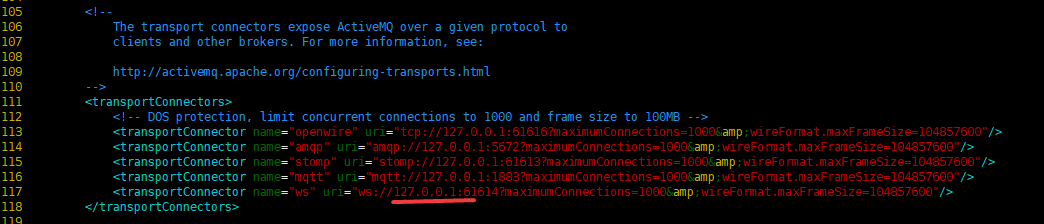 ActiveMQ 5.16.7启动异常报错“java.net.URISyntaxException: Illegal character in hostname at index 11 ...