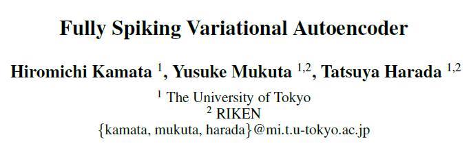 Fully Spiking Variational Autoencoder - 穷酸秀才大草包 - 博客园