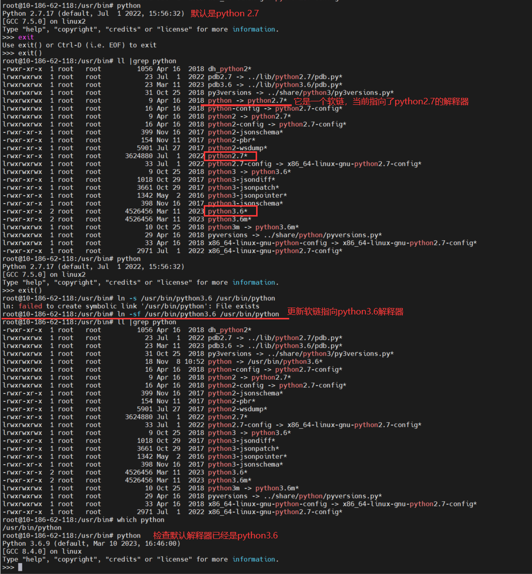 Linux设置默认python版本 Mmartin 博客园