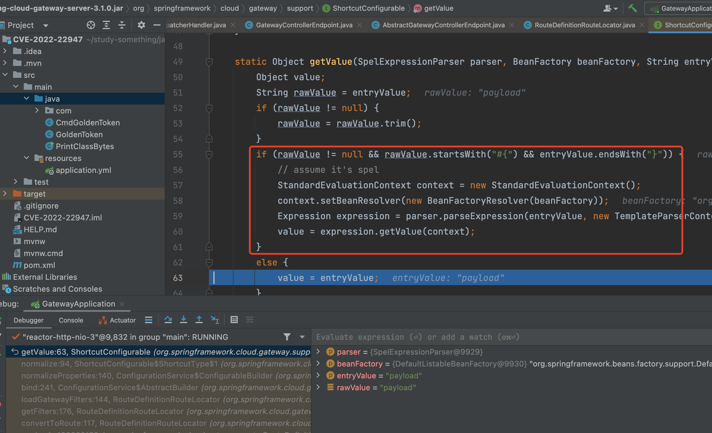 CVE-2022-22947漏洞分析及不出网内存马注入和nacos的联动利用 - zpchcbd - 博客园