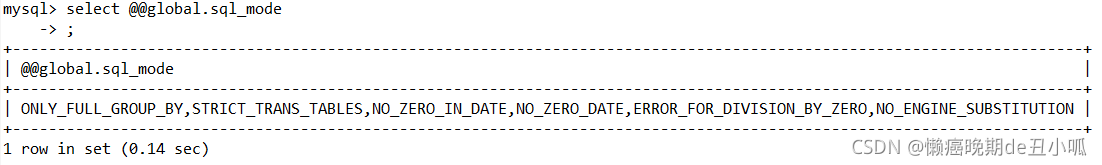 [MySQL]SELECT list is not in GROUP BY clause and contains nonaggregated column... - 君乐豹 - 博客园