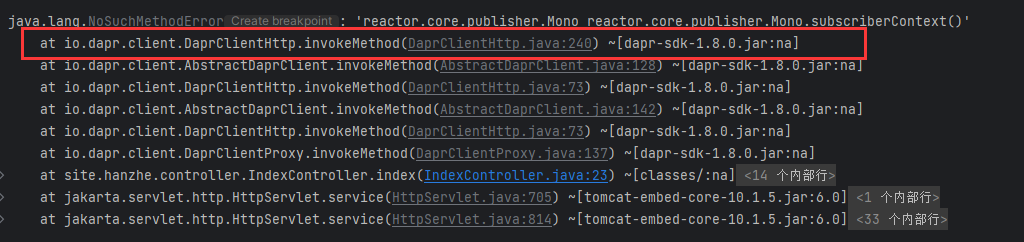 Springboot3下dapr-sdk-springboot报错reactor.core.publisher.Mono reactor.core.publisher.Mono ...