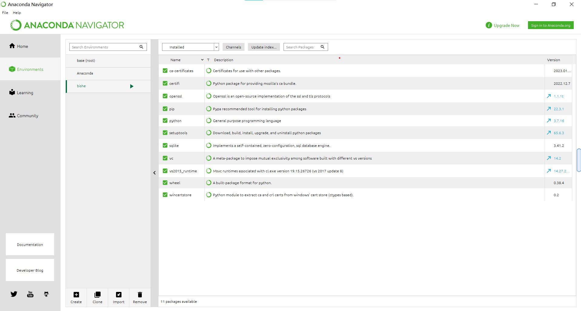 使用anaconda navigator通过yaml文件配置python环境 - 尘枫洛烨 - 博客园