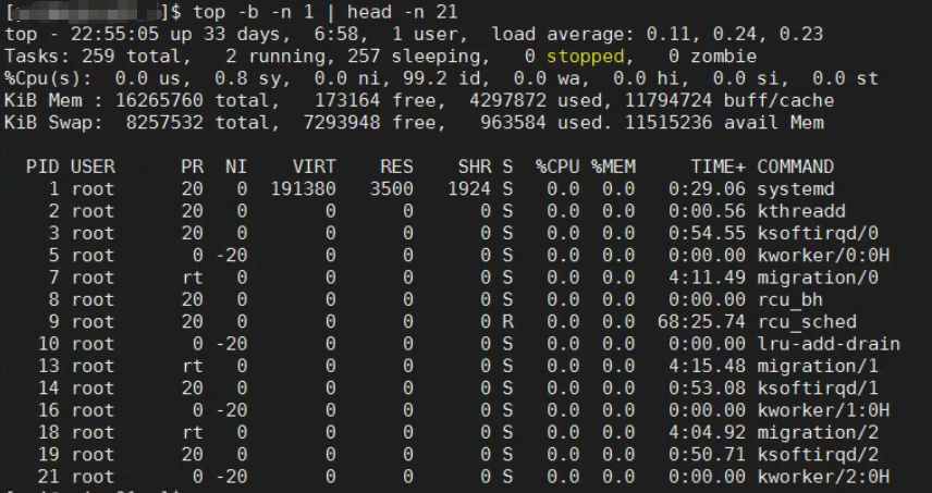【top】将 top命令执行结果输出到文件 - gbc - 博客园