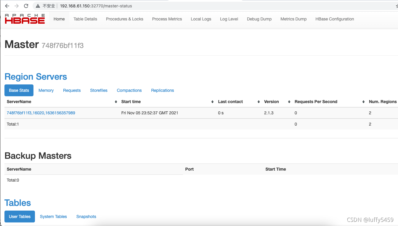 docker部署hbase - 大青橙子 - 博客园