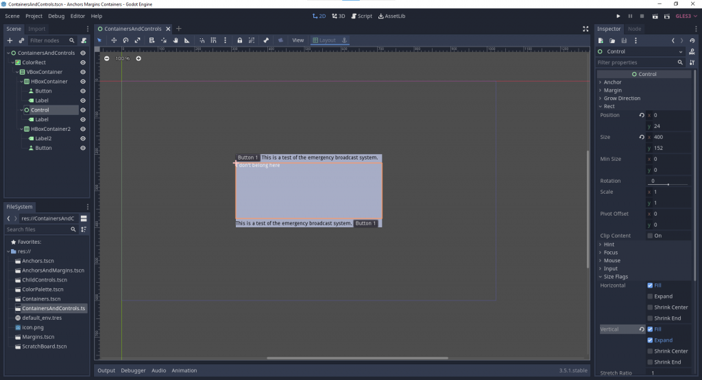 【转载】锚点、边距和容器，我的Godot！ - GOUCCI - 博客园