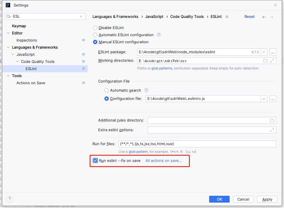 IDEA 配置 ESLint - 泽海的最佳实践 - 博客园
