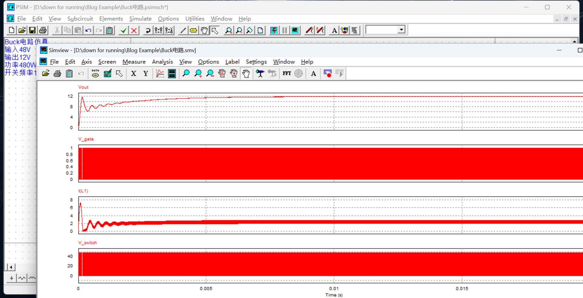 【PSIM-1】搭建一个Buck电路 - 整点薯条拯救一切 - 博客园