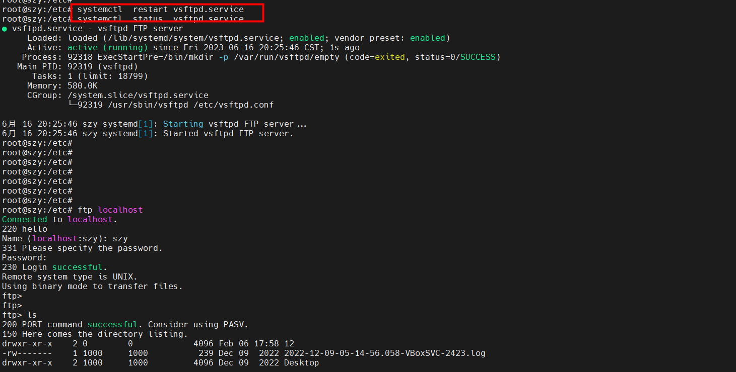 Ubuntu20 04 Vsftpd service code exited Status 2 Star S