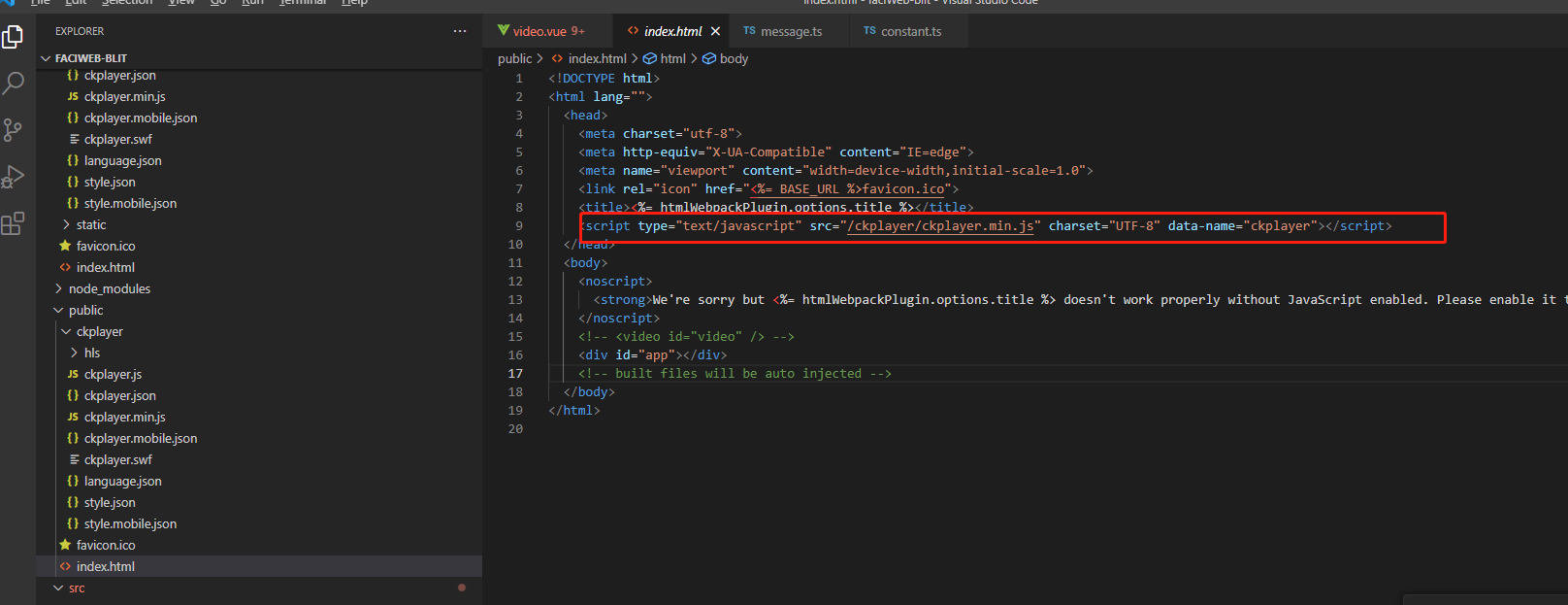 vue3+ts ckplayer播放监控视频 - 小小菜鸟04 - 博客园