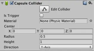 Unity 胶囊碰撞体(CapsuleCollider) - 打工仔-也想飞 - 博客园