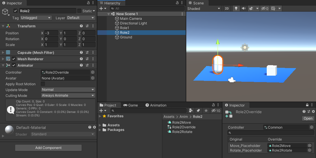 AnimatorOverrideController的2种使用方式 - yanghui01 - 博客园