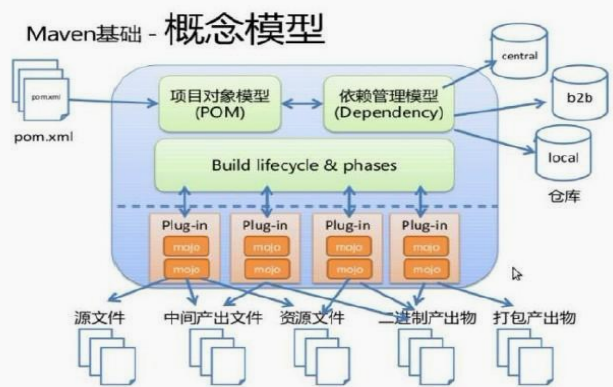899~900 Maven 指令的生命周期,概念模型图 Ja不会va 博客园