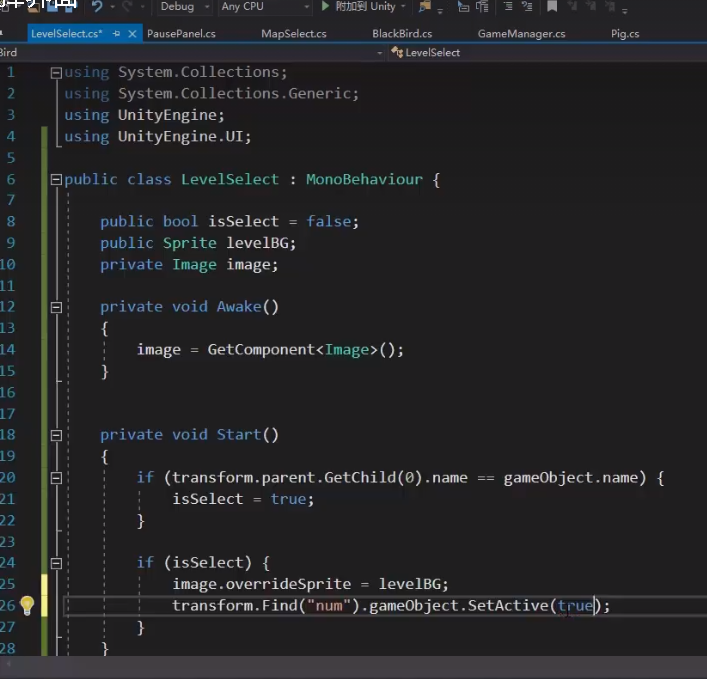 Unity 愤怒的小鸟 - Red_kucha - 博客园