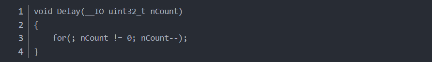 单片机中简单的时延程序void Delay(__IO uint32_t nCount) - Shion316 - 博客园