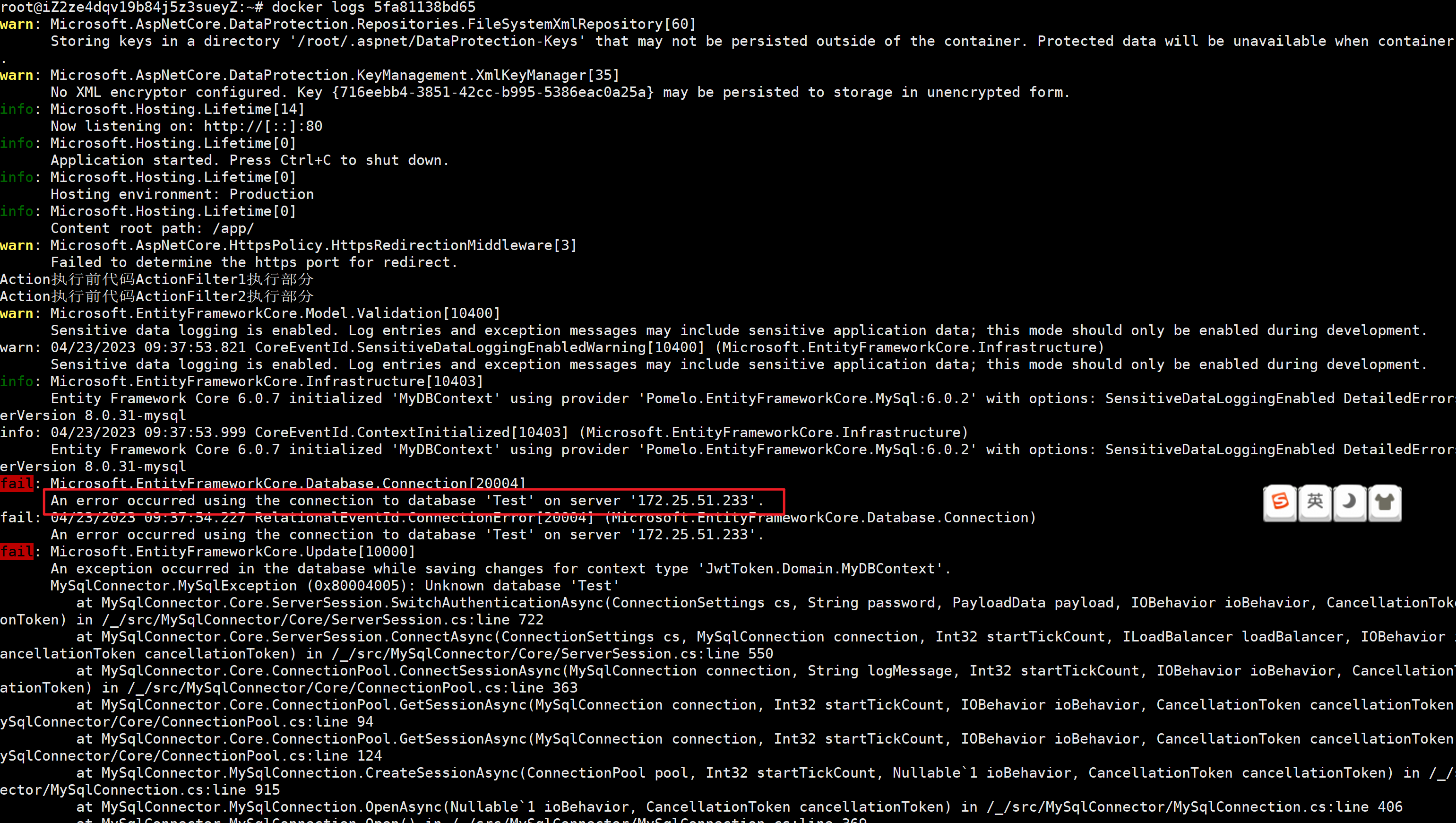 docker 发布连接mysql容器的.netcore6.0项目，踩坑容器通信！踩坑连接mysql失败！ - 无声袖箭 - 博客园