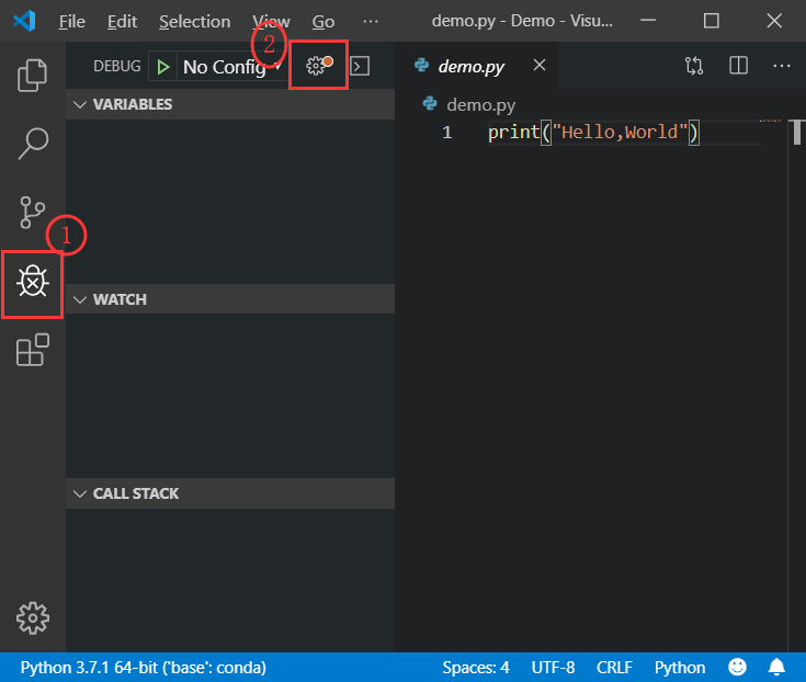 2-15 VS Code 运行第一个 Python 程序 - HopeLive - 博客园