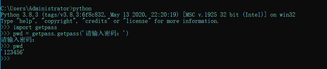 getpass模块 - saiya6 - 博客园