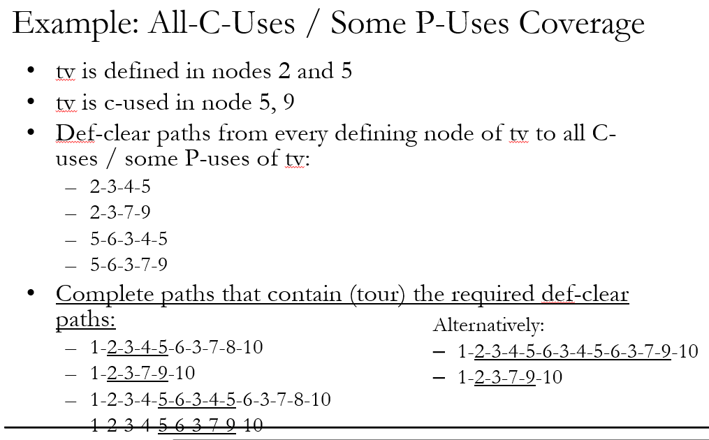 软件测试与检验复习3（Structural Testing - Data Flow Testing/Program Slicing ...