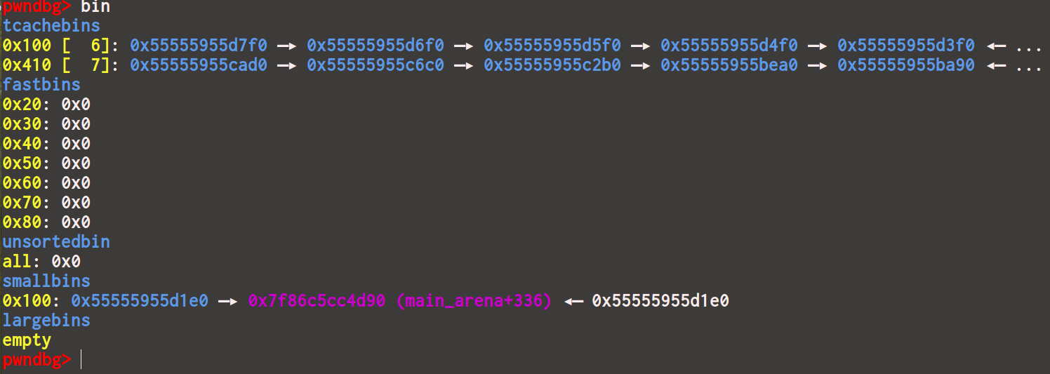 tcache_stashing_unlink_attack的两种效果 - s4ndw1ch - 博客园