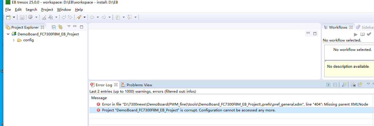 EB-tresos安装完成后，导入项目工程失败的解决方法 - ffafafsaf - 博客园