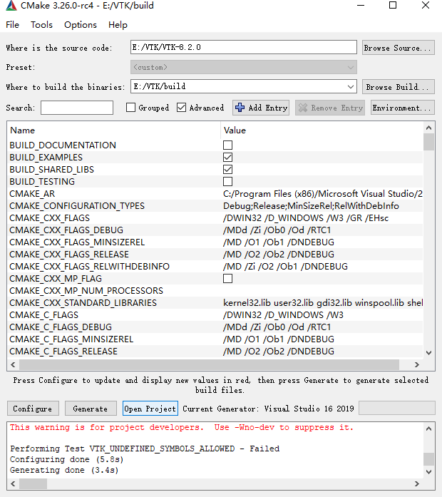 Visual Studio 2019 + Qt5.15.2 + CMake 3.26.0 + VTK8.2.0 + ITK5.2.1 安装教程 - 盏茶 - 博客园