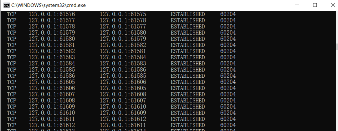 java.net.SocketException: No buffer space available (maximum connections reached?): connect ...