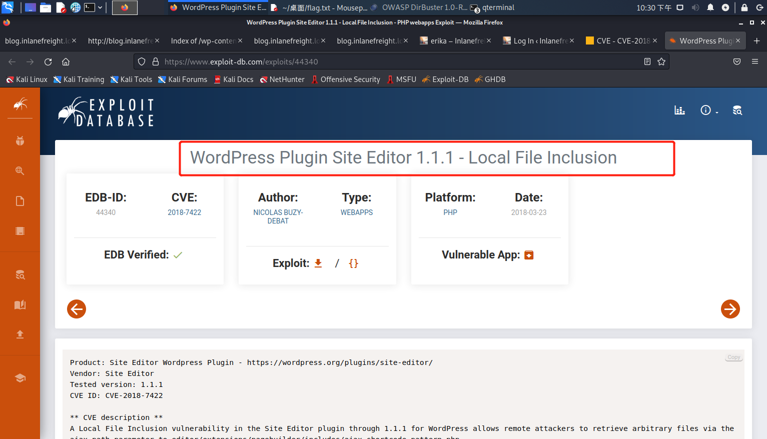 HTB ACADEMY-Hacking WordPress WRITE UP - darkpool - 博客园