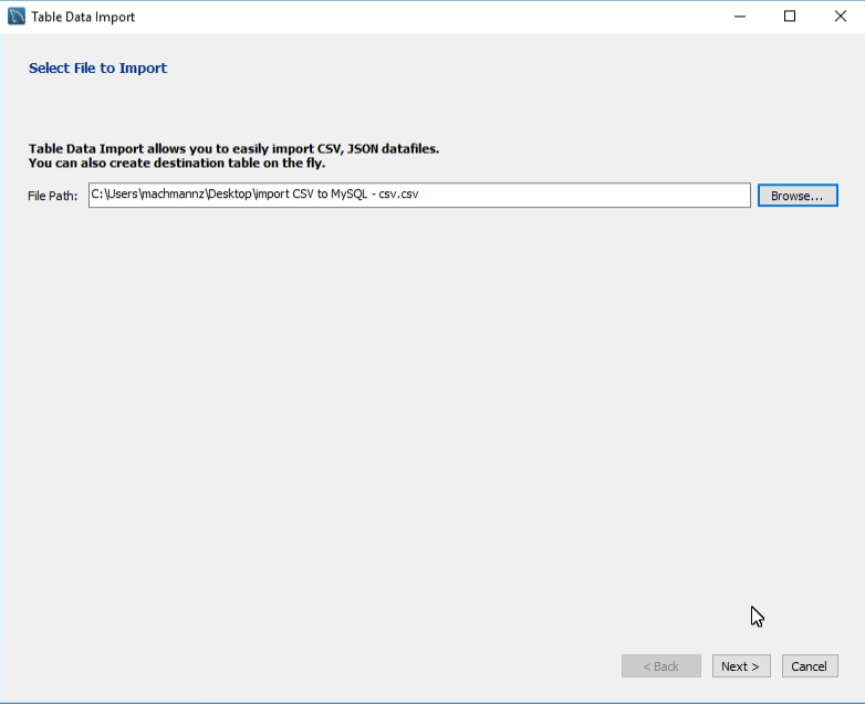 Mysql workbench的csv文件导入与导出 - ganwong99 - 博客园