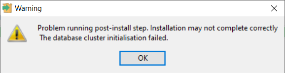 PostgreSQL安装异常：Problem running post-install step - UTA_RED - 博客园