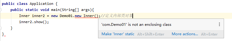 Java报错--xxx is not an enclosing class - 虫萤映雪 - 博客园