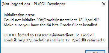 make sure you have the 64 bits oracle client - lkyzhengyj - 博客园