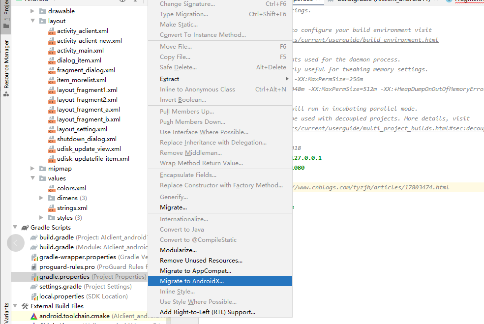 迁移到androidx - 牛大胆V5 - 博客园
