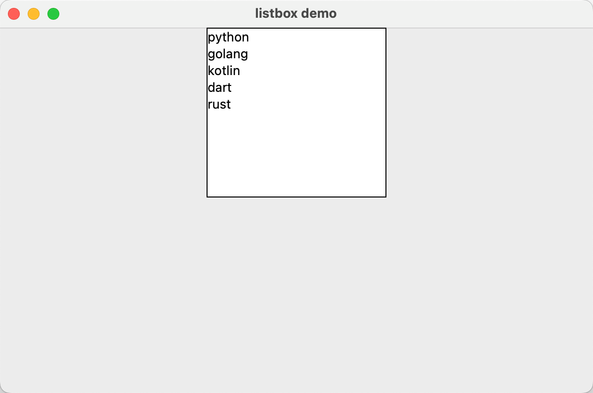Tkinter 列表控件Listbox使用 - 楚关关 - 博客园