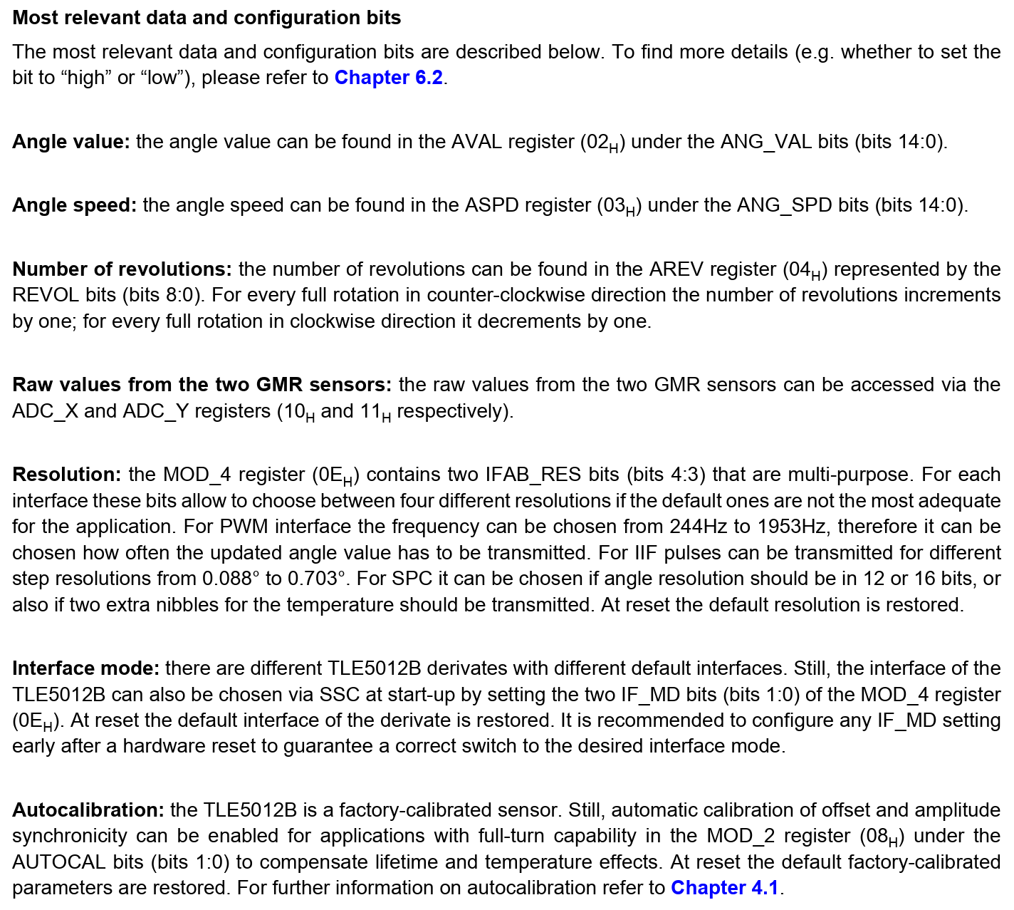 TLE5012B磁编码器 - 用户手册摘要&解析 - c17VV - 博客园