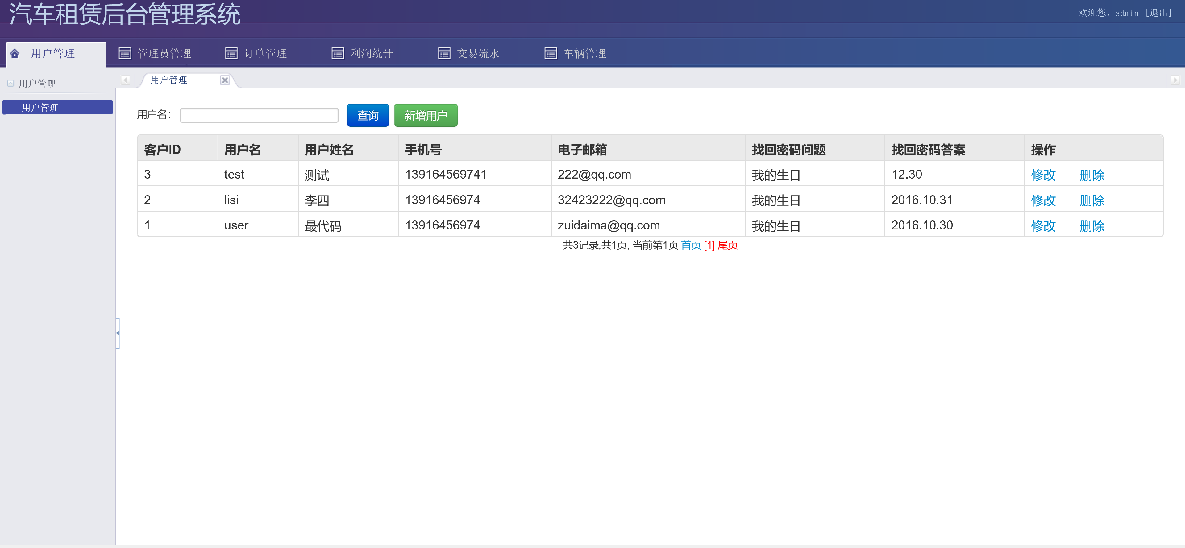 GitHub - SimpleGraduationProjects/CarHireManagementSystem: 汽车租聘管理系统