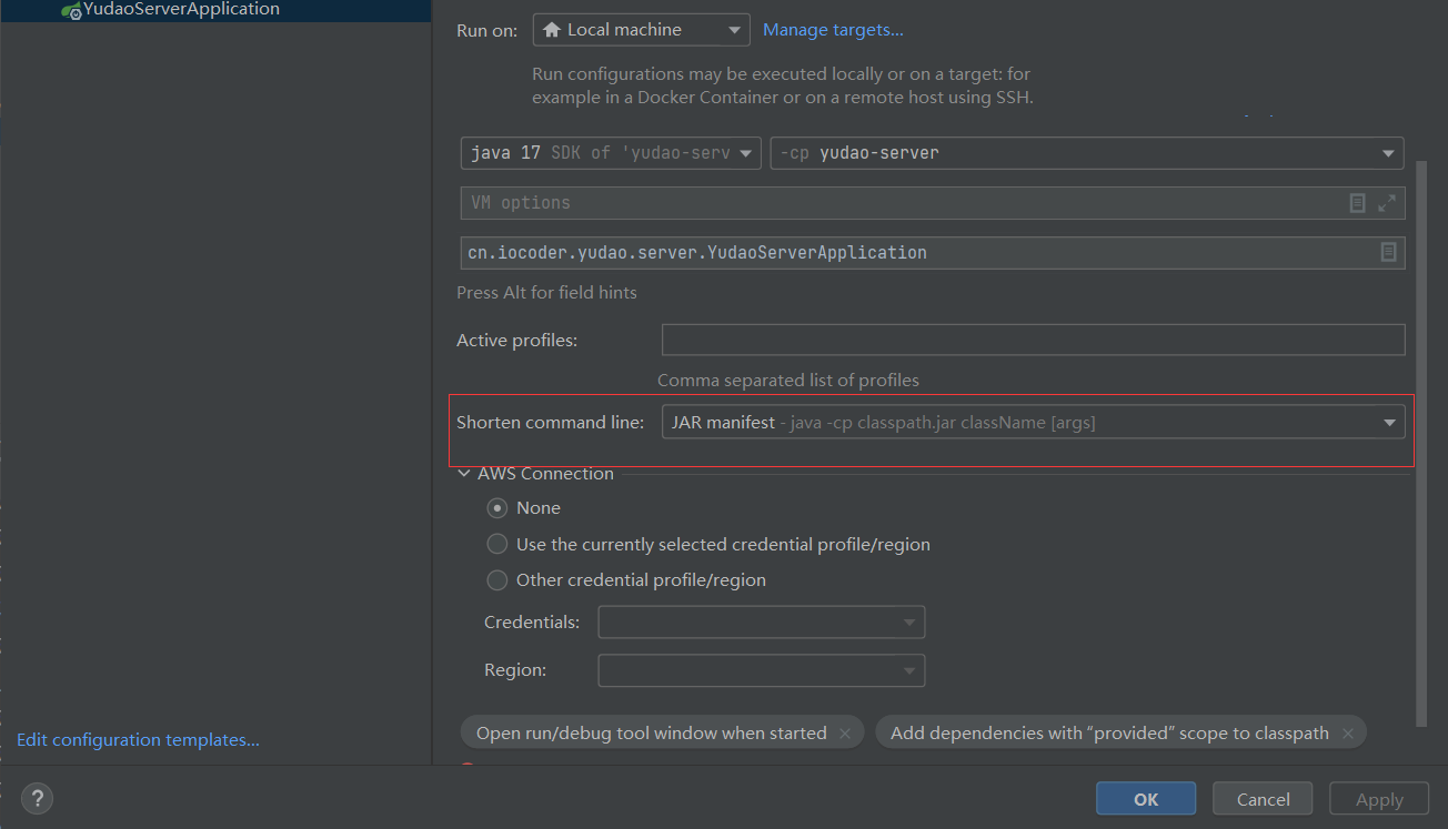 IntelliJ IDEA Command Line Is Too Long Zyp java net 