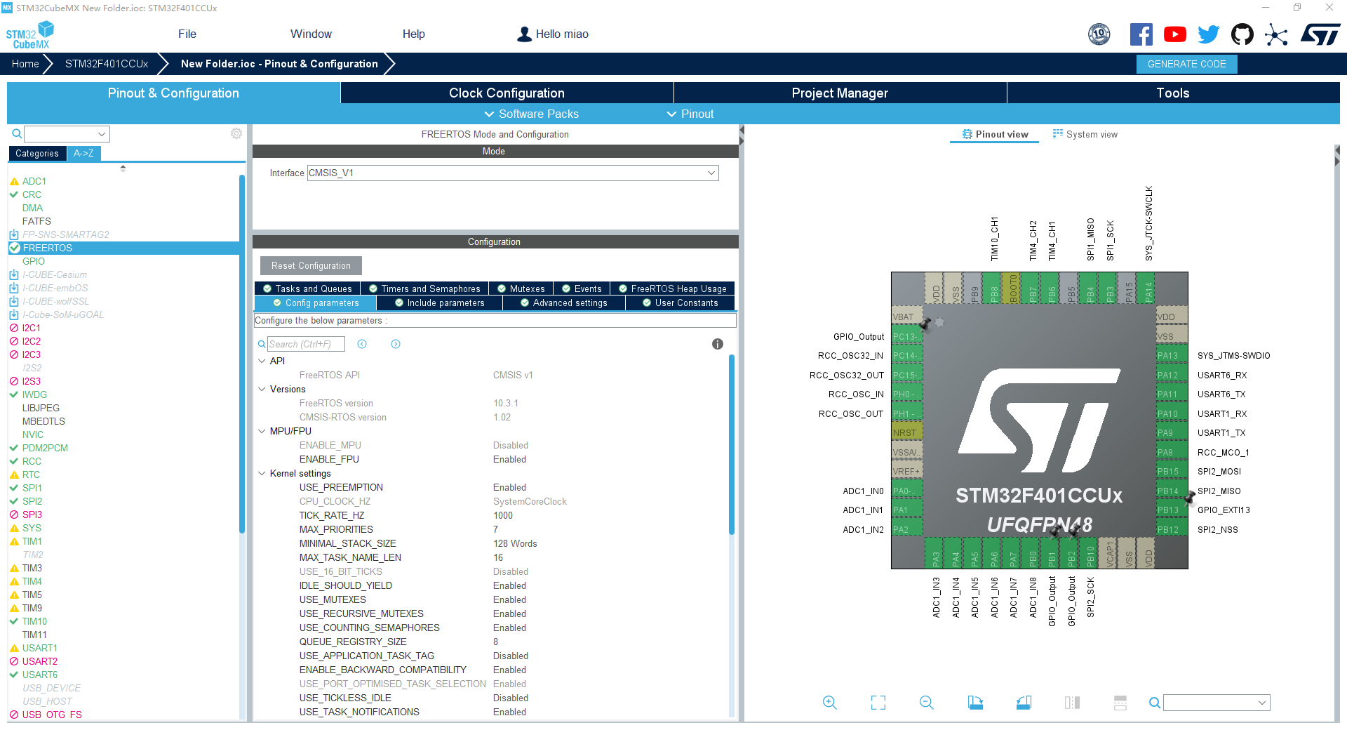 FreeRTOS - 在STM32上的部署 - 小淼博客 - 博客园